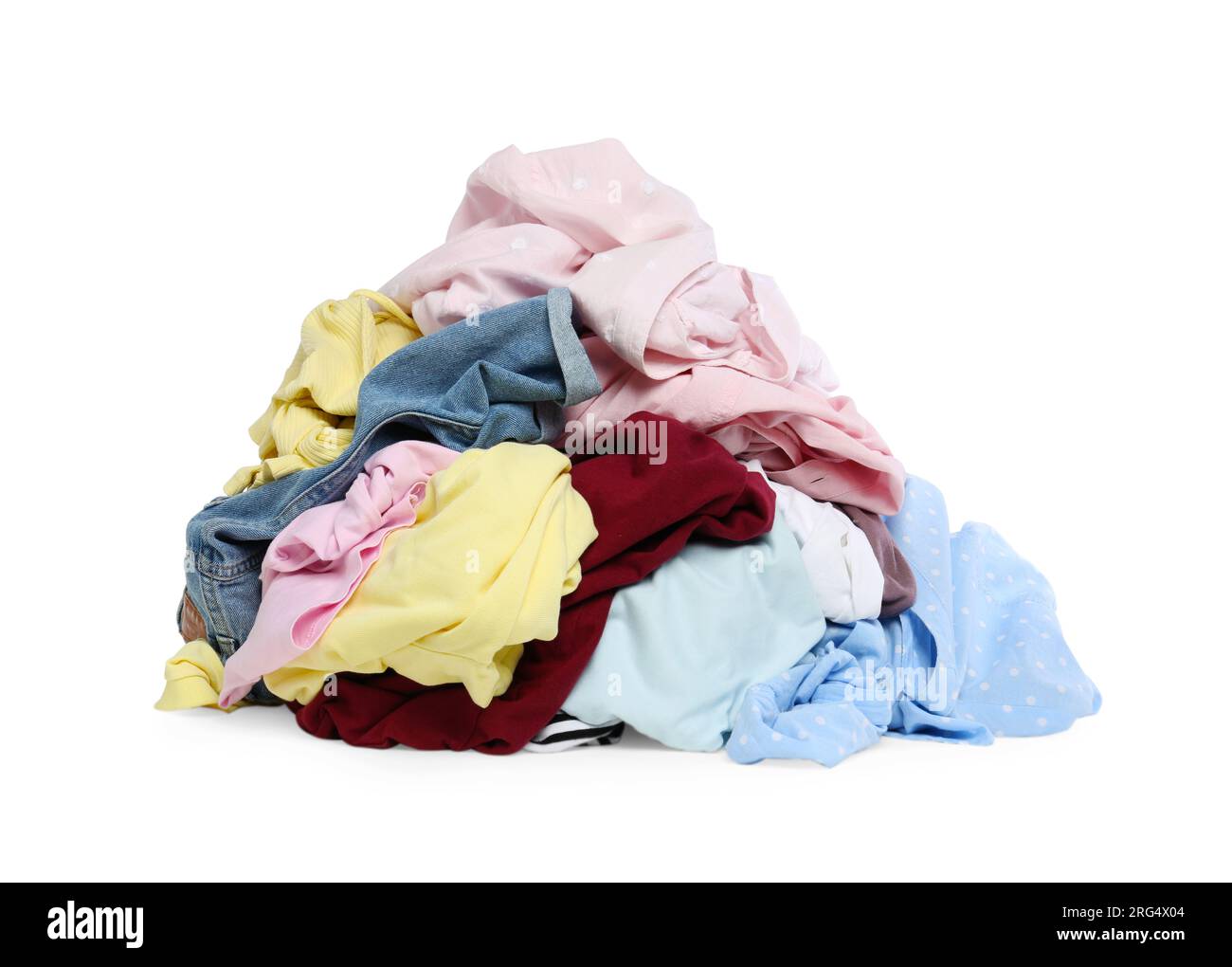 Woman clothes pile wardrobe Cut Out Stock Images & Pictures - Alamy