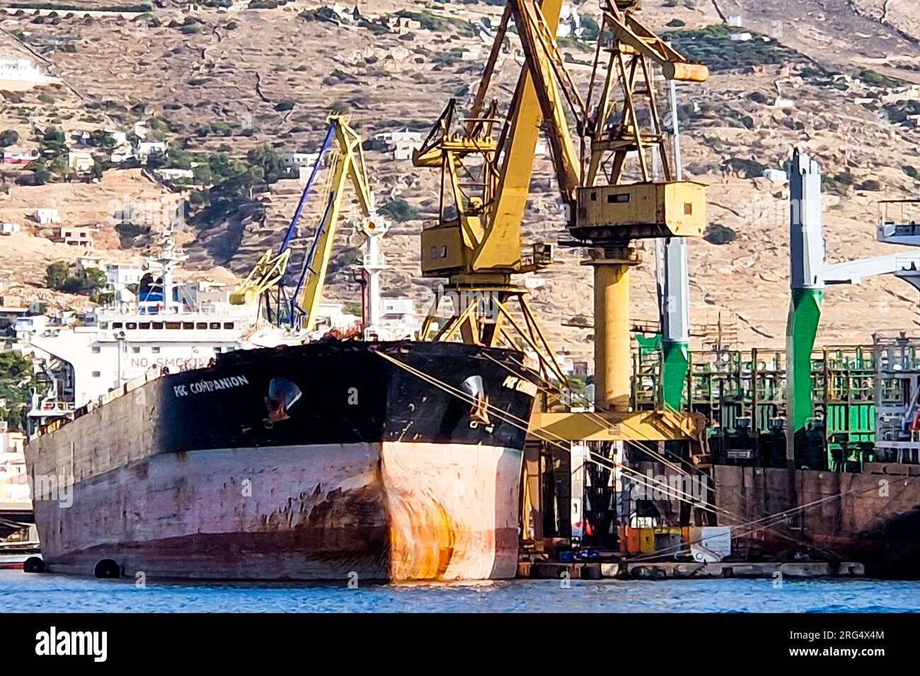 ONEX Syros shipyard, Ermopouli, Syros island, Greece, Southern Europe ...