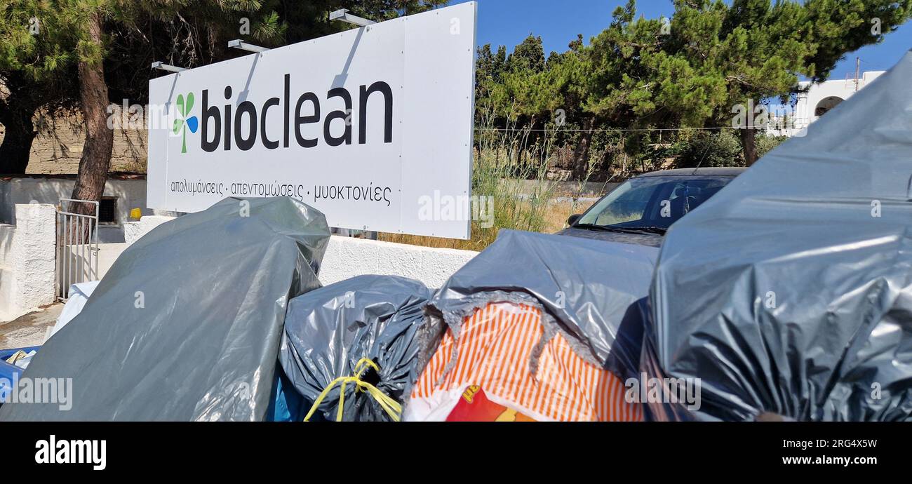 Garbage, Syros island, Greece, Southern Europe Stock Photo - Alamy