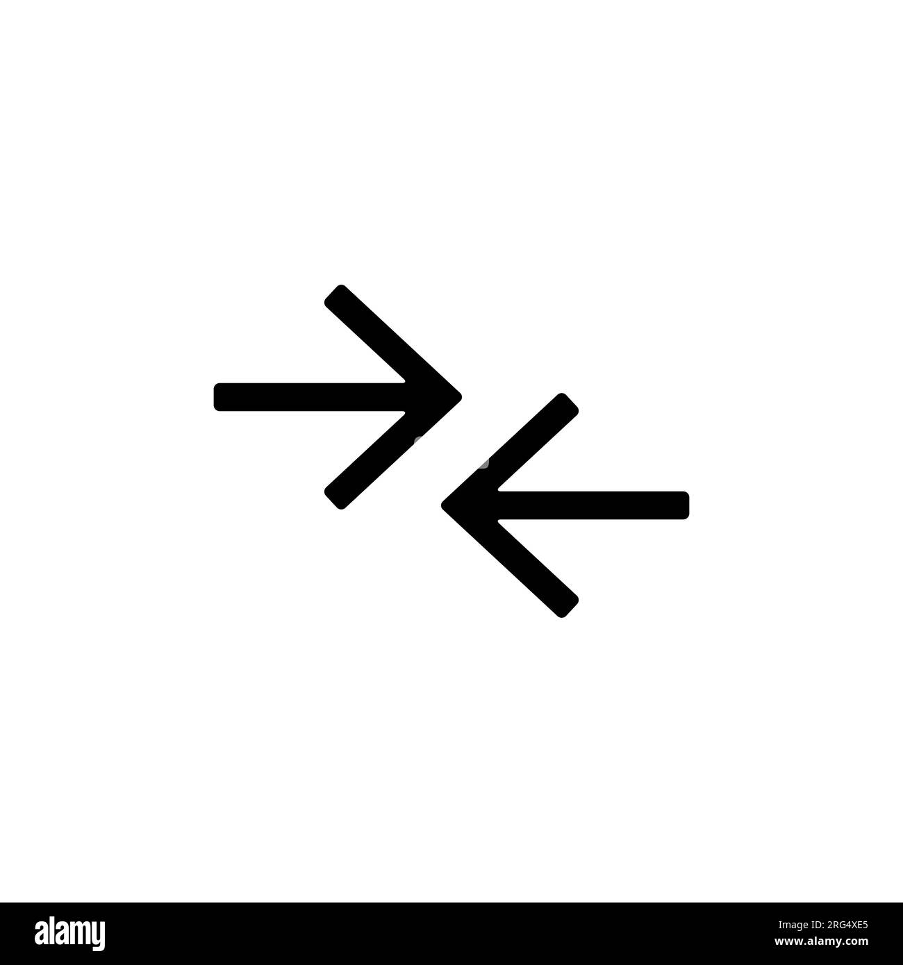 Arrow symbol vector icon left right line for menu web design sign arrow ...