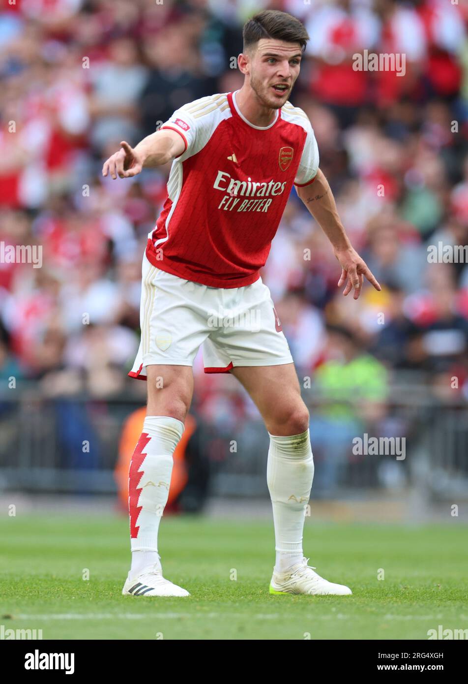Declin Rice of Arsenal during THE FA COMMUNITY SHIELD Match between ...