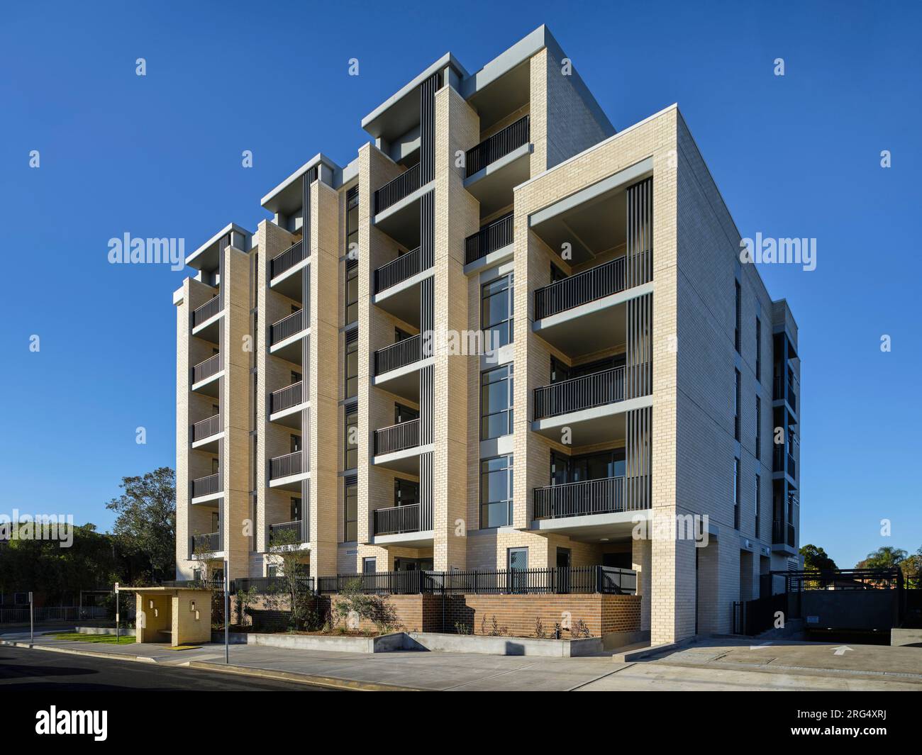 Northern and western facades. Warwick Farm Social Housing, Warwick Farm ...
