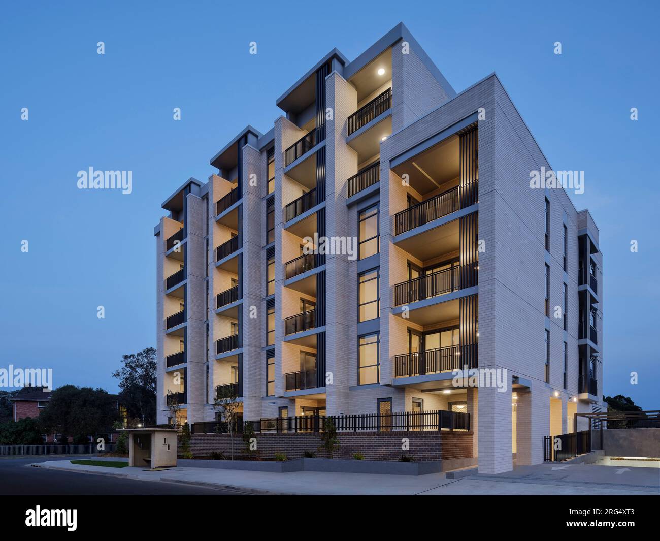 Northern and western facades. Warwick Farm Social Housing, Warwick Farm ...