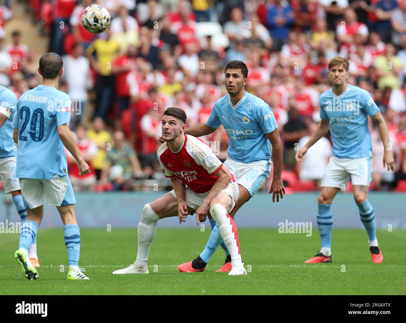 Declin Rice of Arsenal during THE FA COMMUNITY SHIELD Match between ...