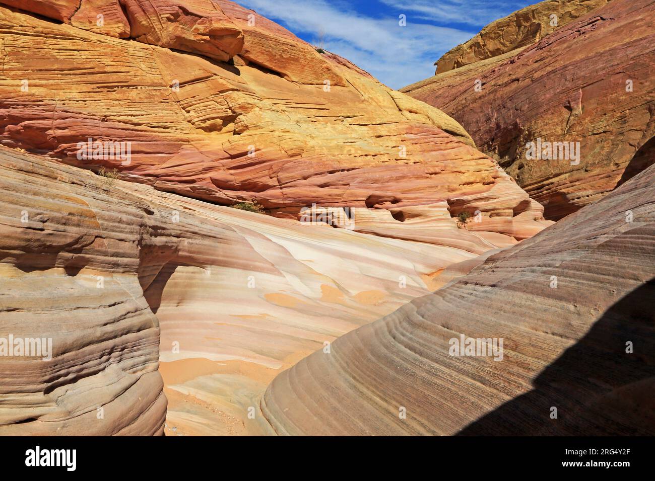 Colorful cliffs of Pastel Canyon - Valley of Fire State Park, Nevada ...