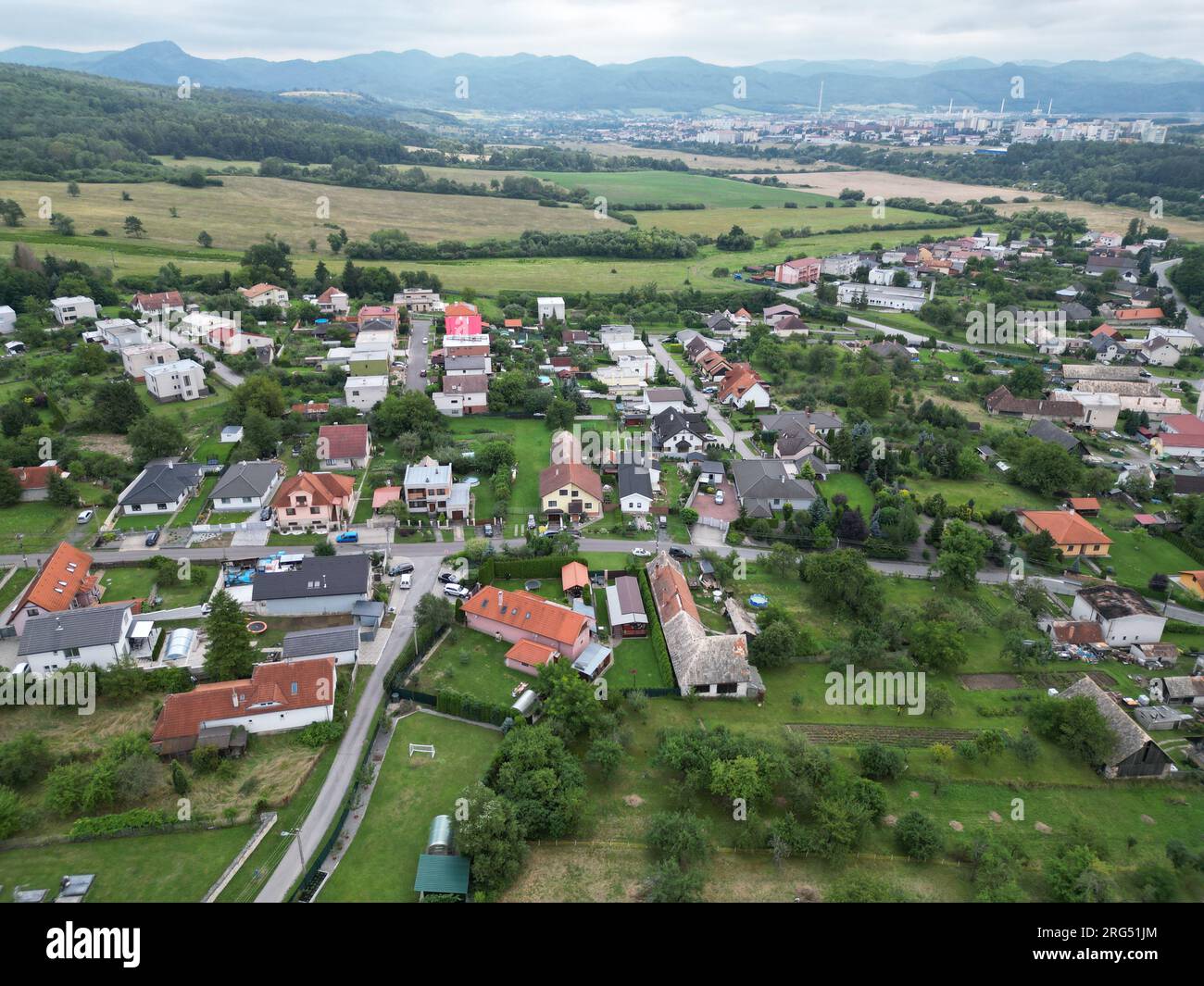Beautiful aerial view rural buildings hi-res stock photography and ...
