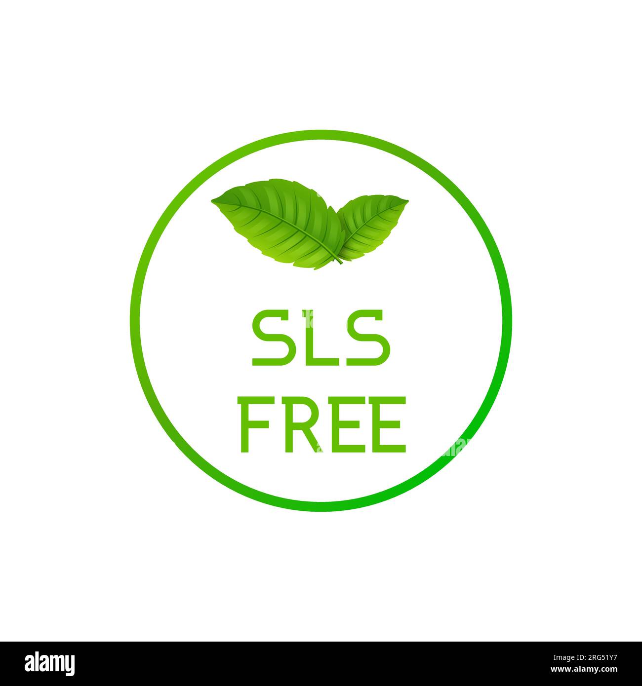 SLS free icon symbol, sulfate sles keratin free stamp symbol Stock ...