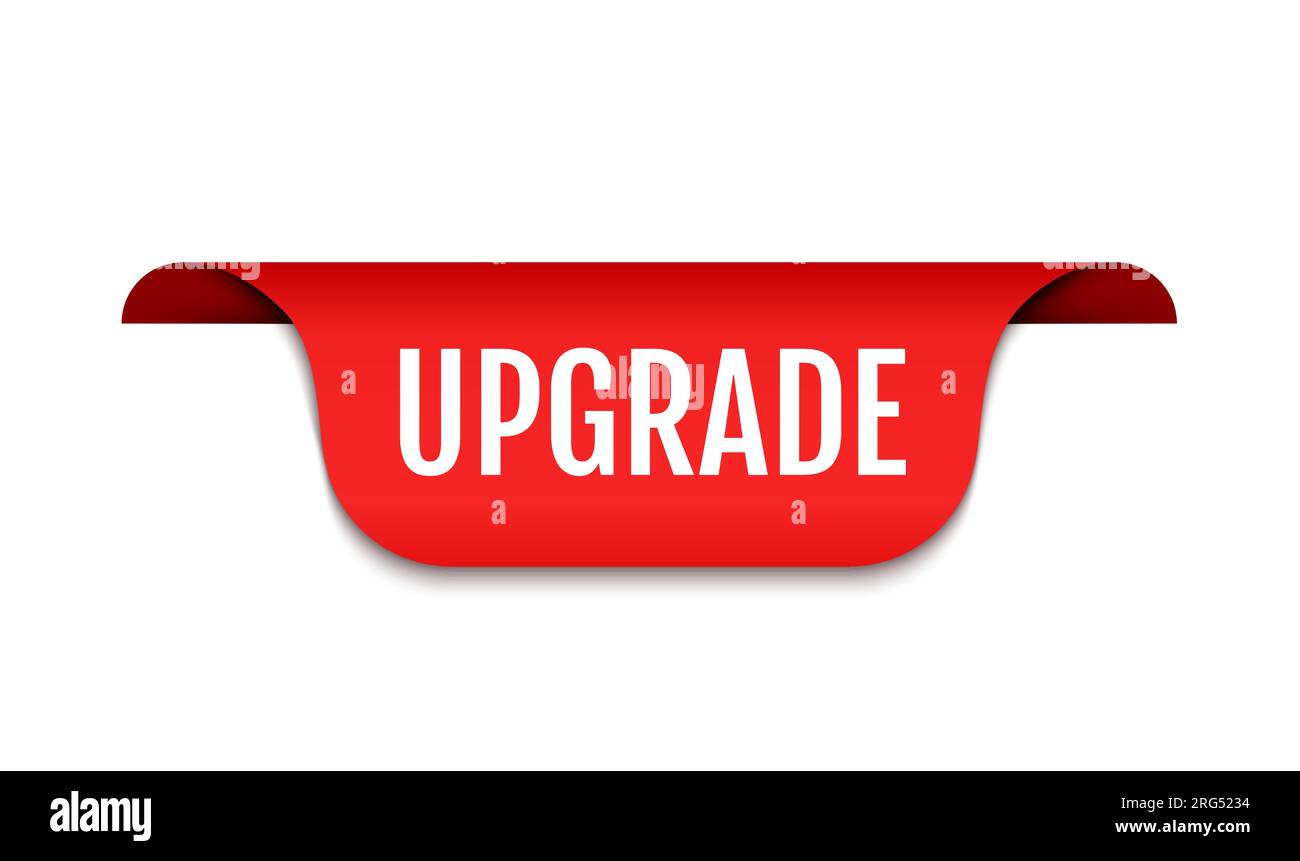 Upgrade logo icon, software improve banner upgrade improve update badge ...