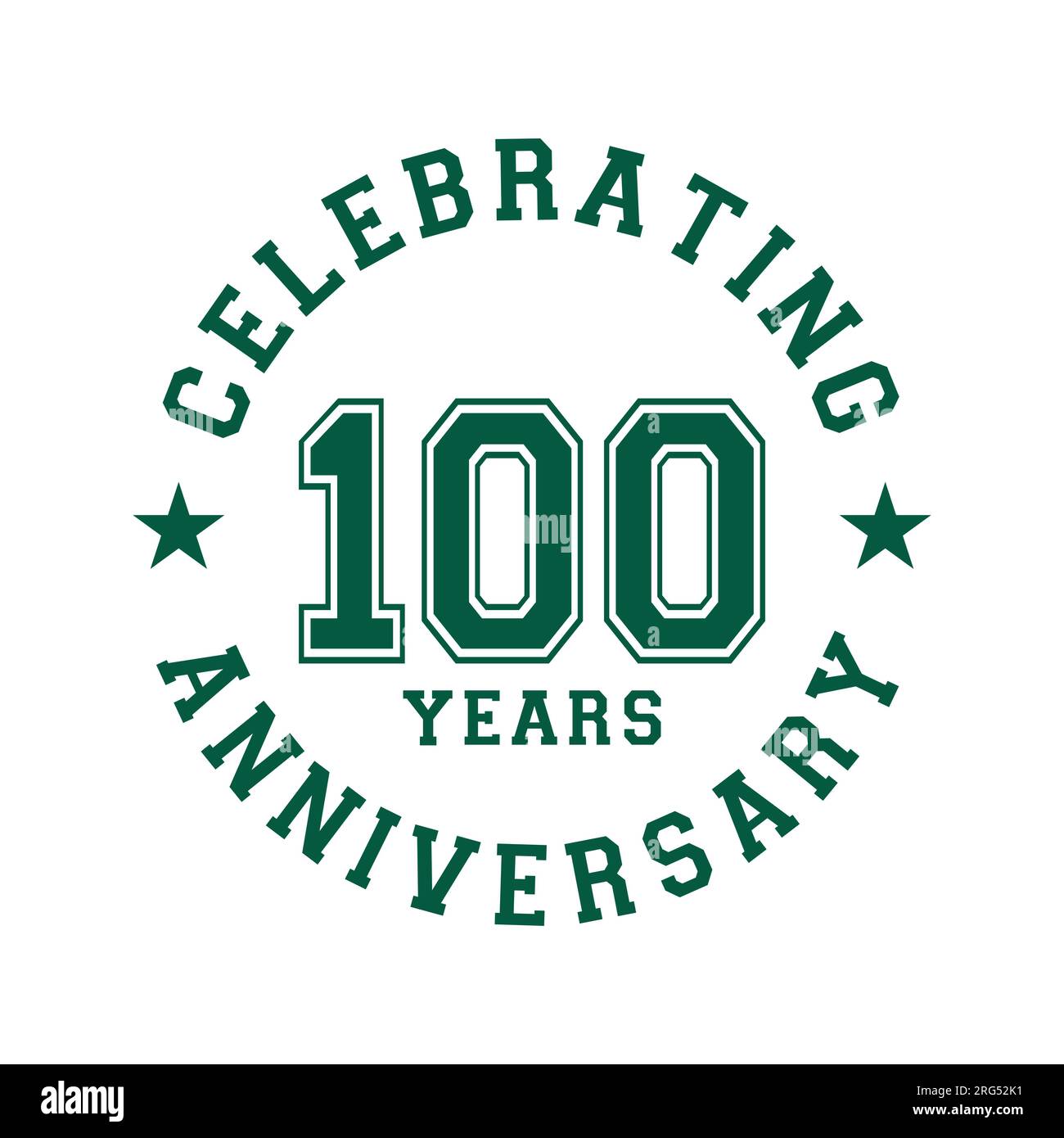 100 years anniversary celebration design template. 100th vector and ...