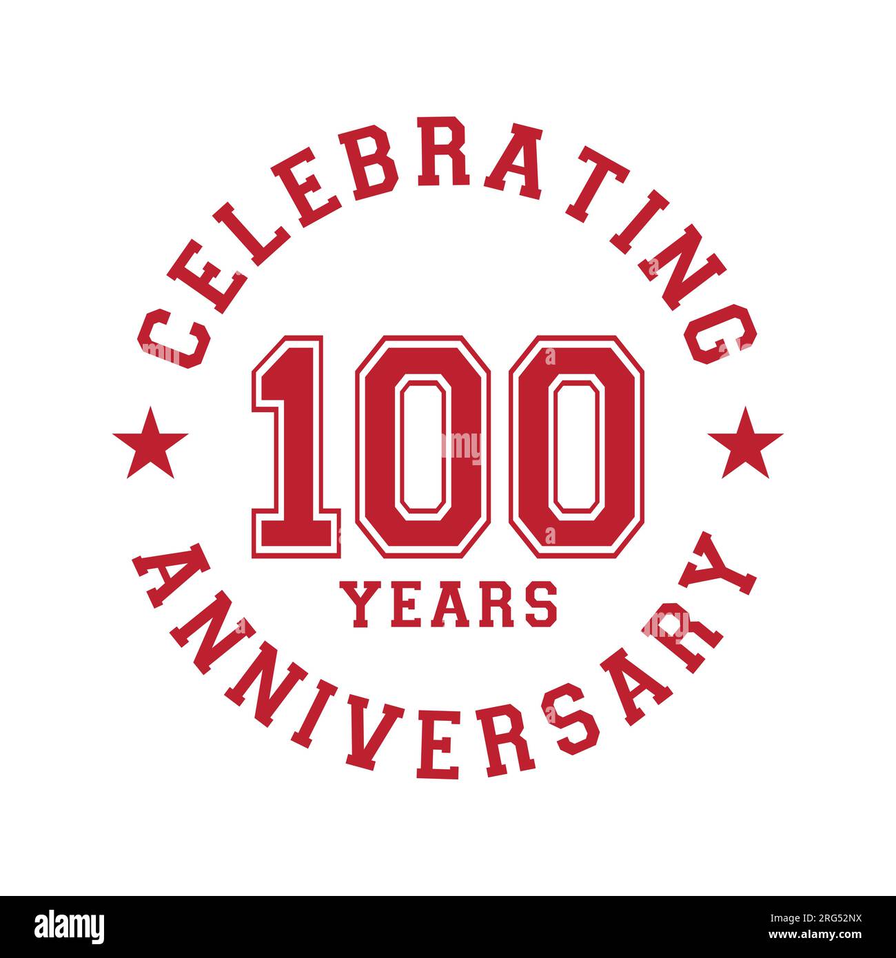 100 years anniversary celebration design template. 100th vector and ...