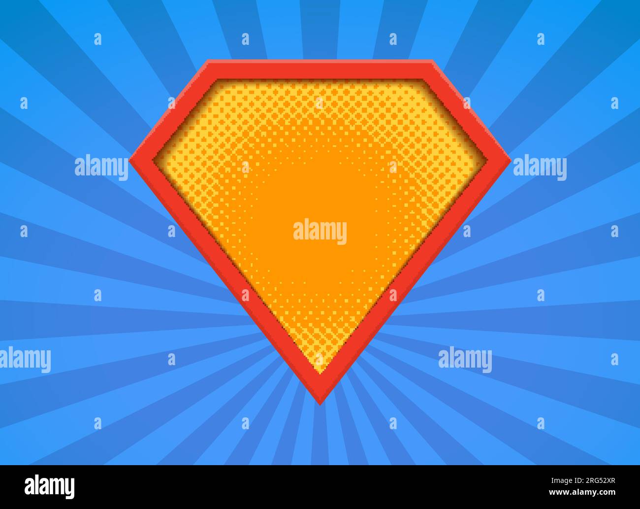 Superhero vector badge logo. Super hero shield man icon symbol of power ...