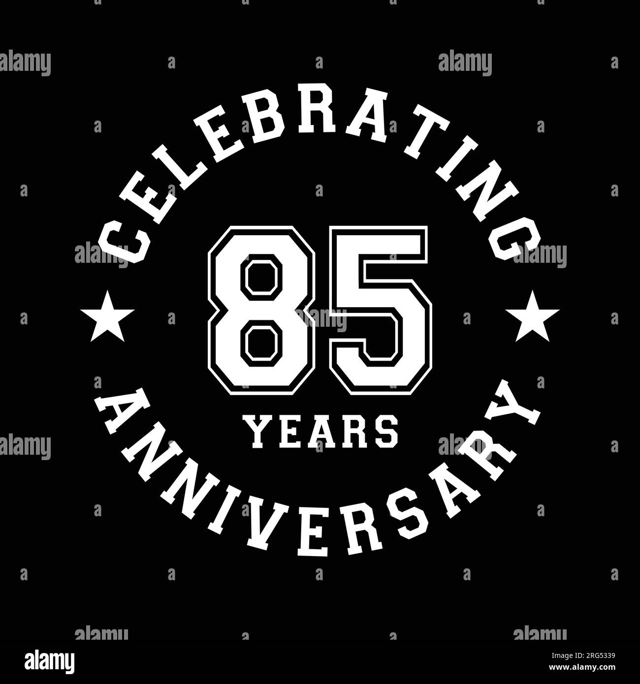 85 years anniversary celebration design template. 85th vector and ...
