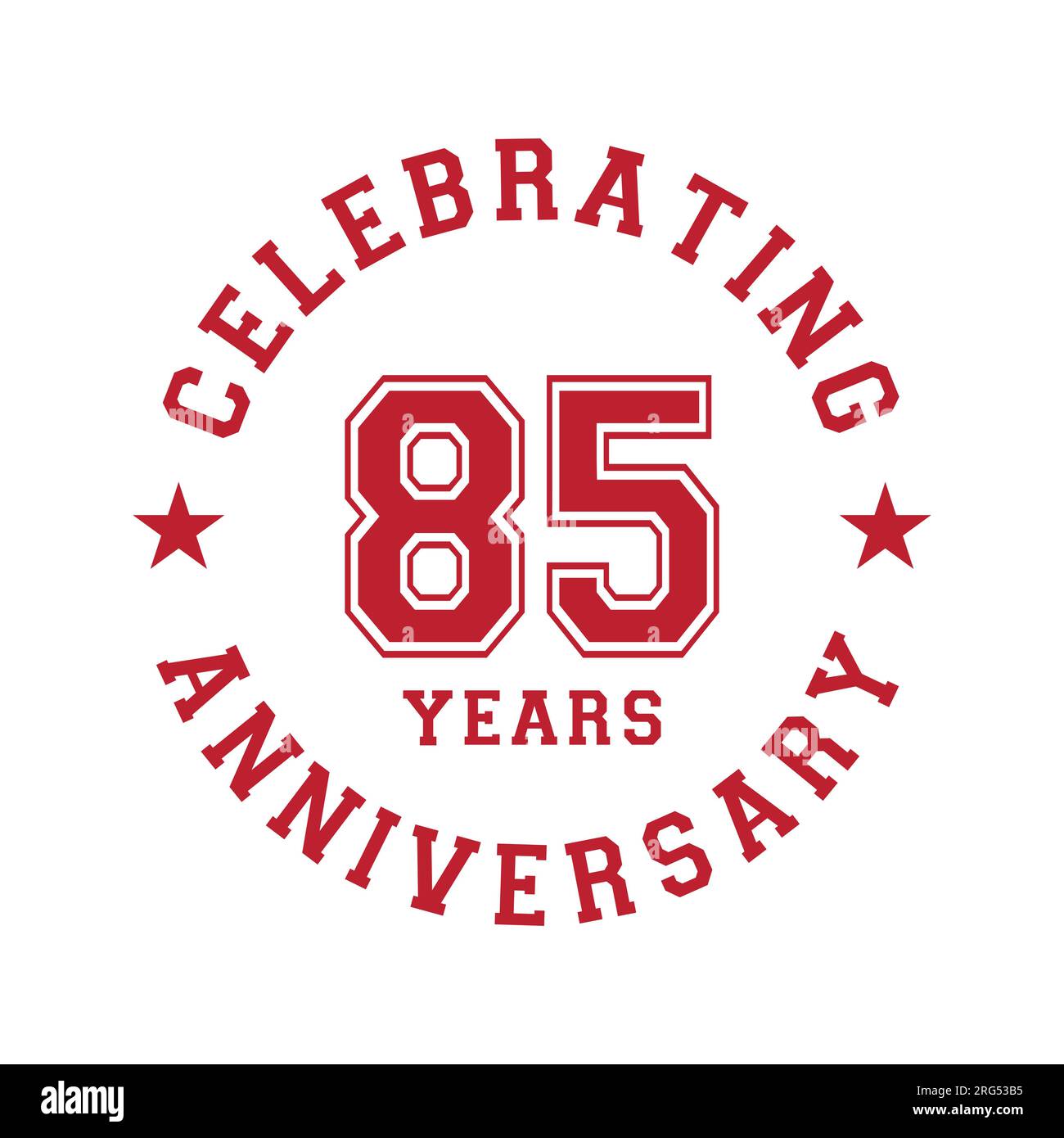85 years anniversary celebration design template. 85th vector and ...