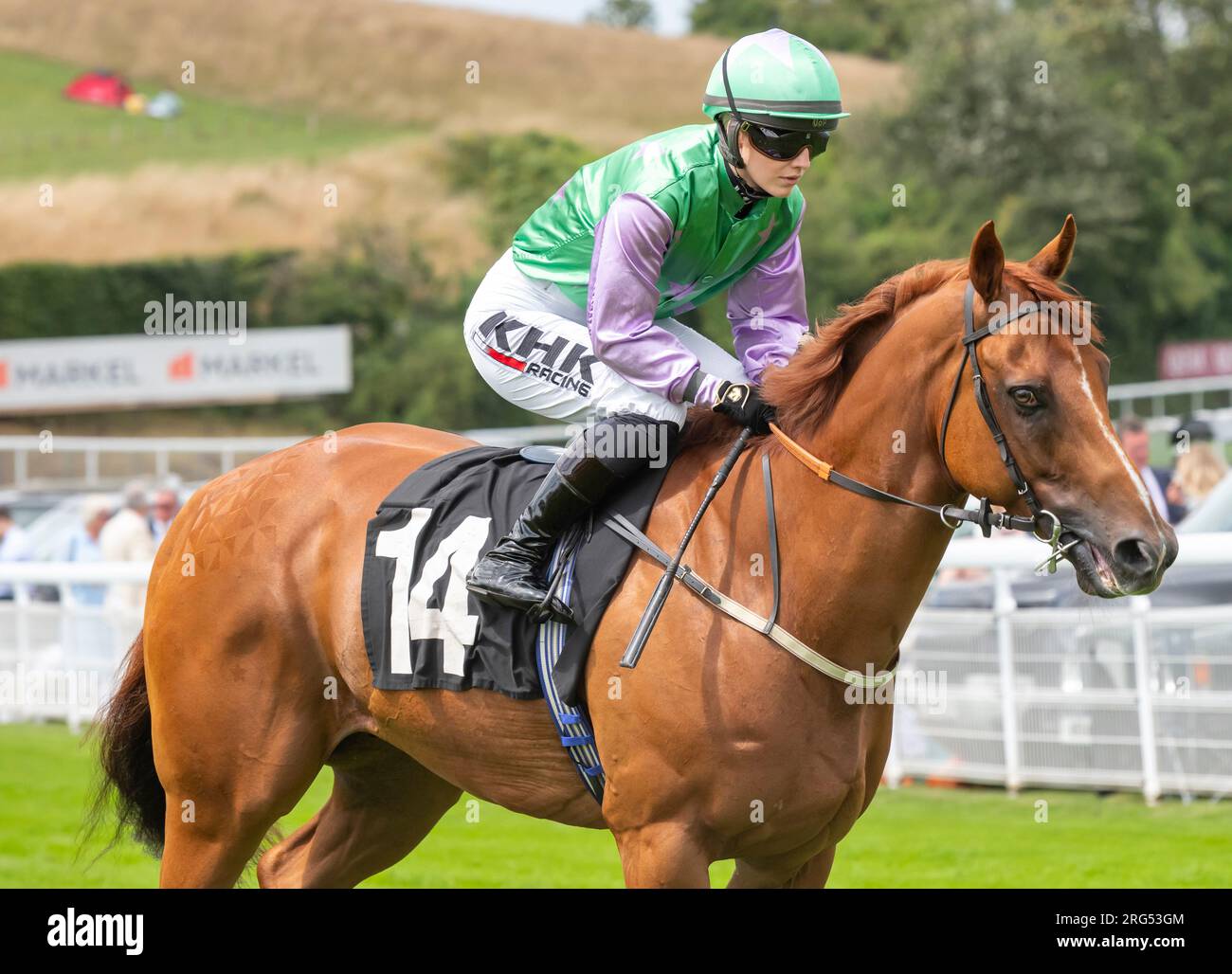 Jockey Saffie Osborne riding Lihou on day 1 of the Qatar Goodwood ...