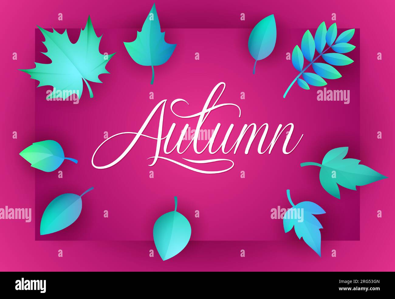 Autumn greeting card design Stock Vector Image & Art - Alamy