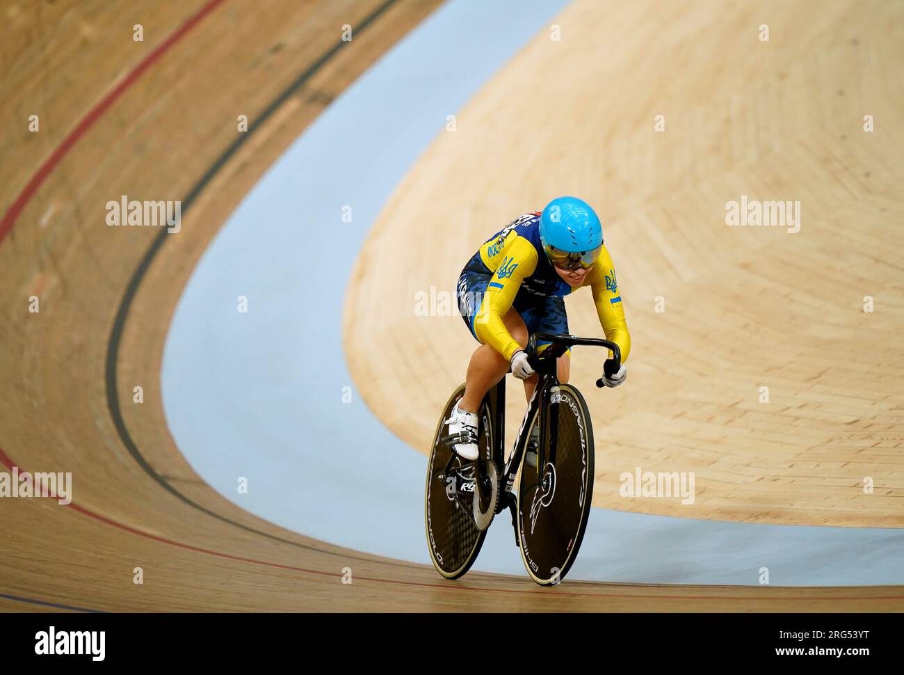 Ukraine's Alla Biletska in action in the Women's Elite Sprint ...