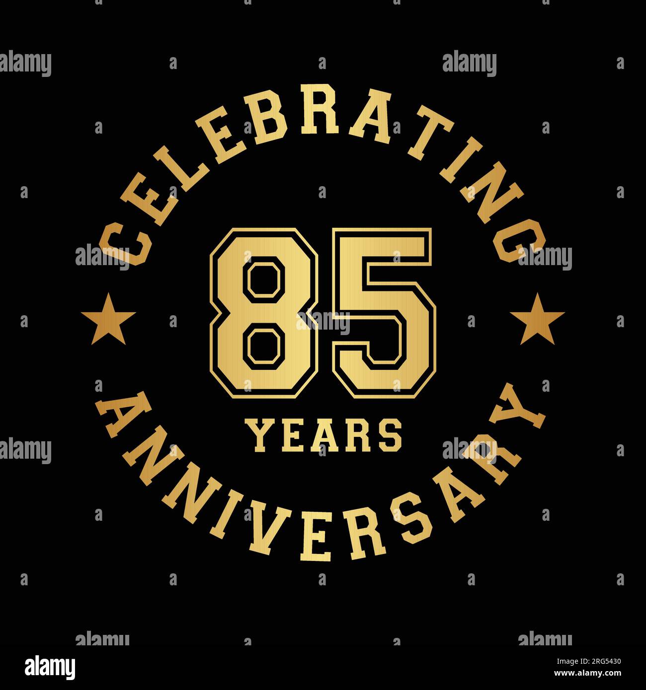 85 years anniversary celebration design template. 85th vector and ...