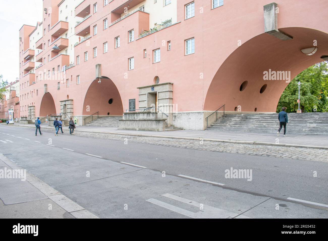 Vienna, Austria. 06 August 2023: Karl Marx-Hof housing complex and the ...
