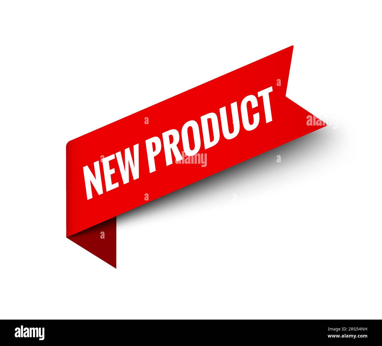 Red ribbon badge hi-res stock photography and images - Alamy