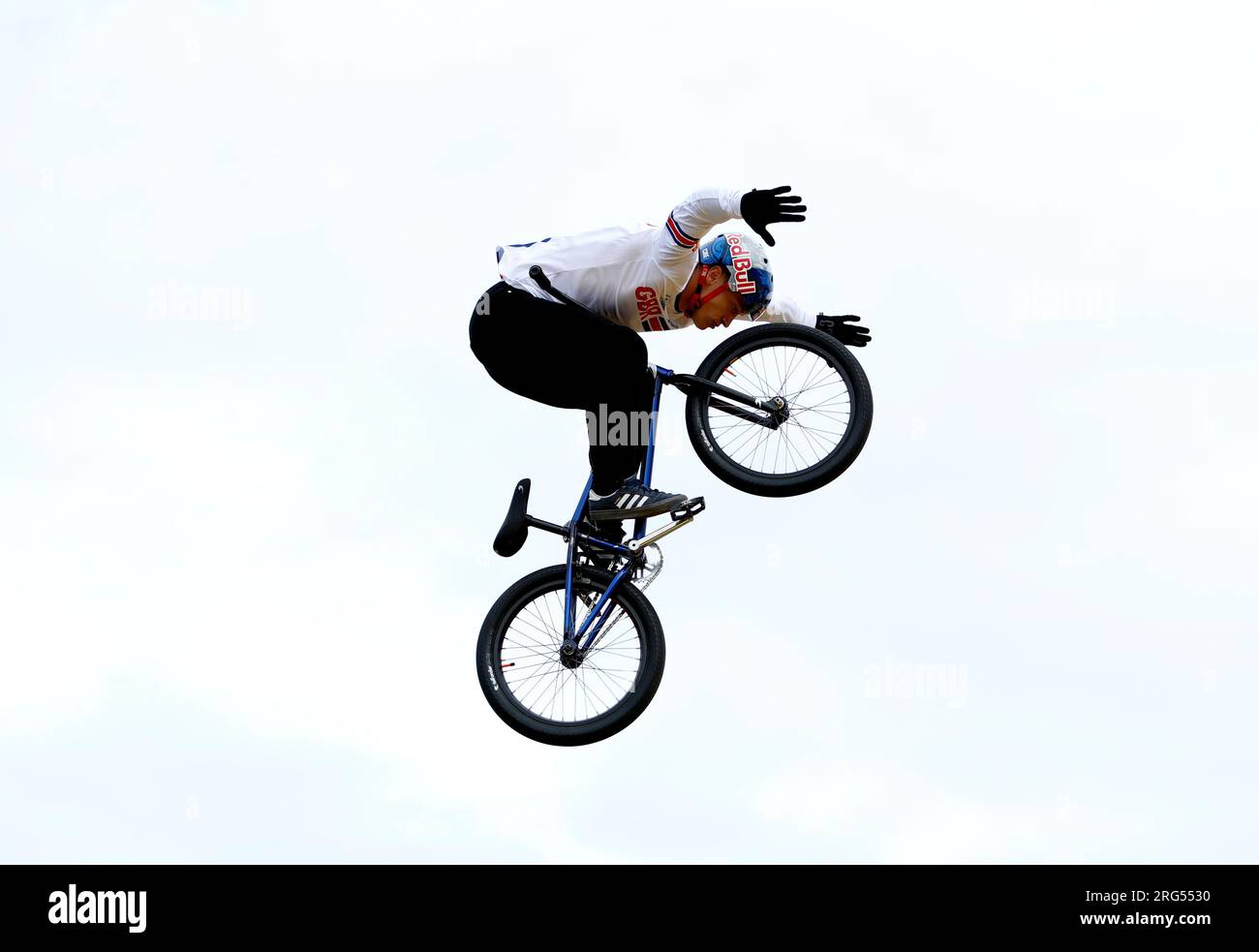Great Britain's Kieran Reilly competes in heat 3 of the Men's Elite BMX ...