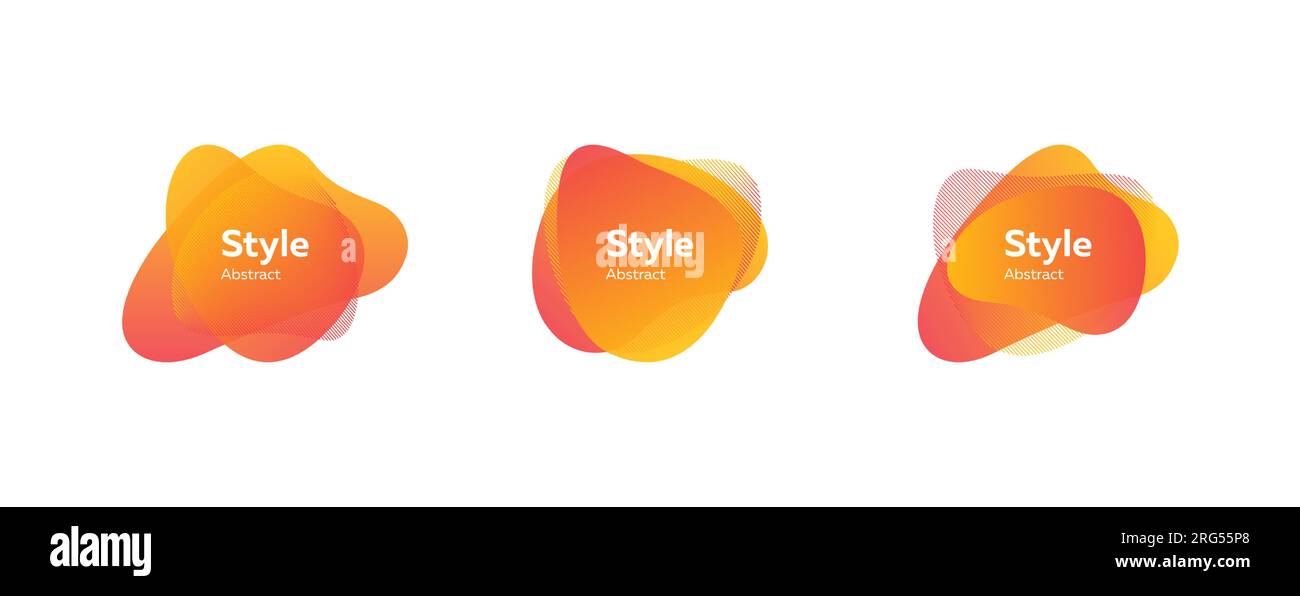 Liquid abstract linear shapes Cut Out Stock Images & Pictures - Alamy