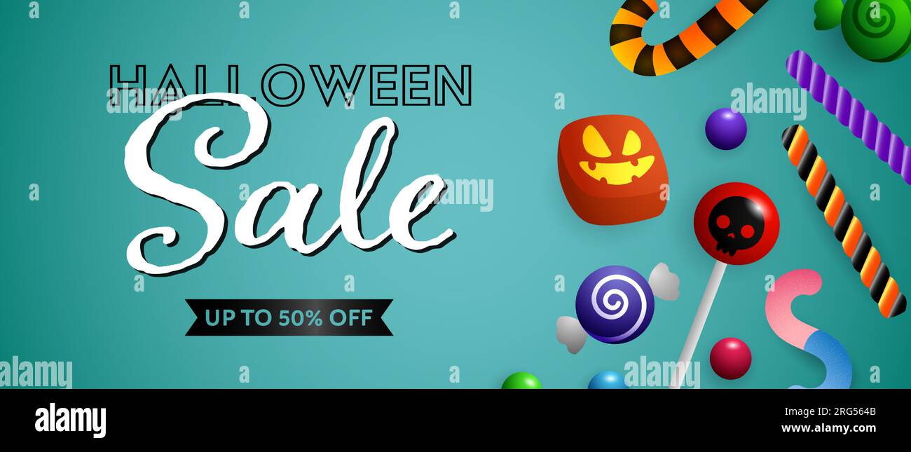 Candies sweets banner concept Stock Vector Images - Alamy