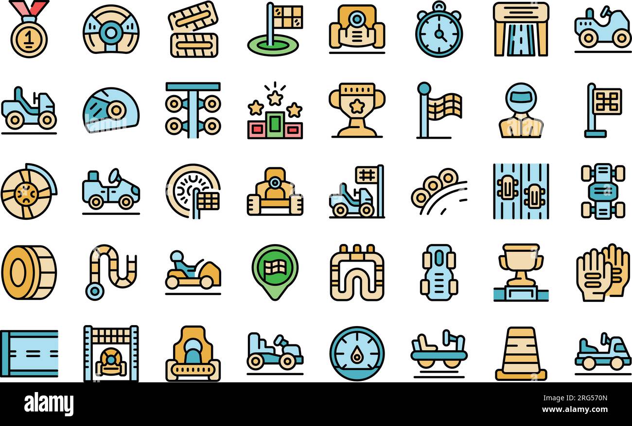 White go kart Stock Vector Images - Alamy