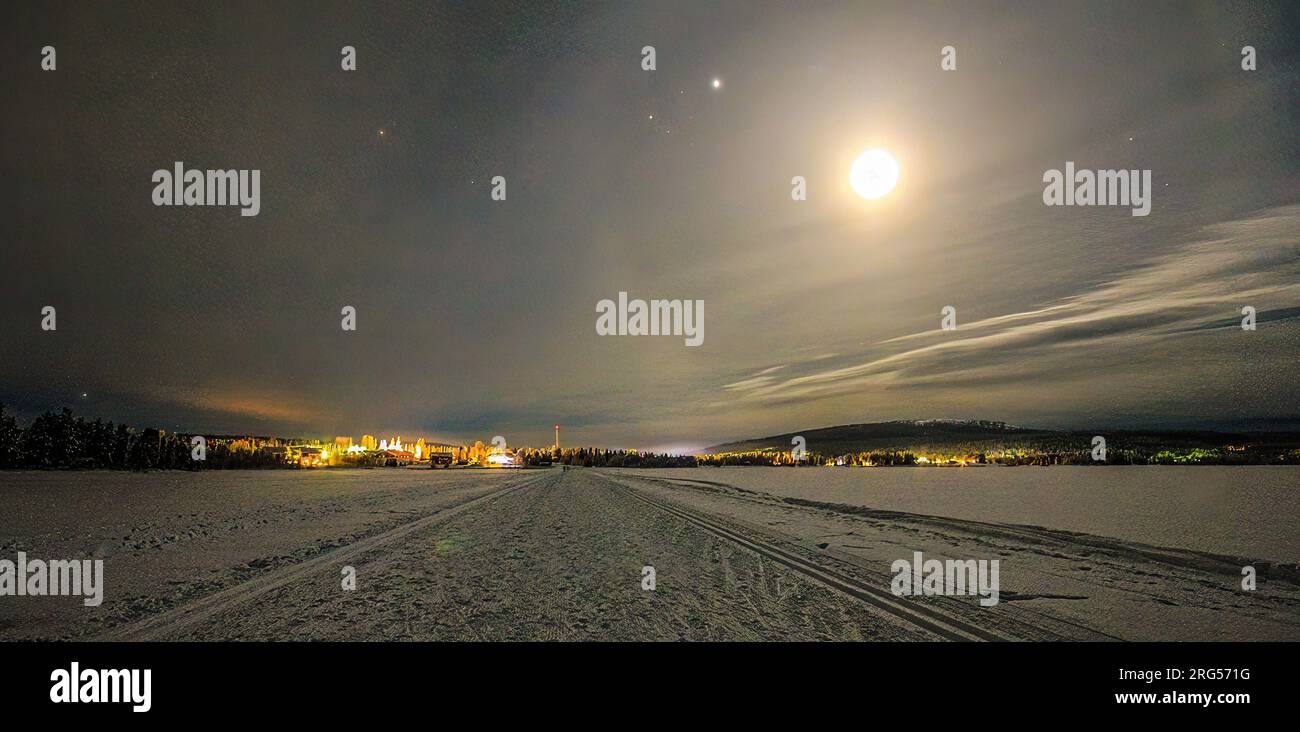 Finnish starry night Stock Photo - Alamy