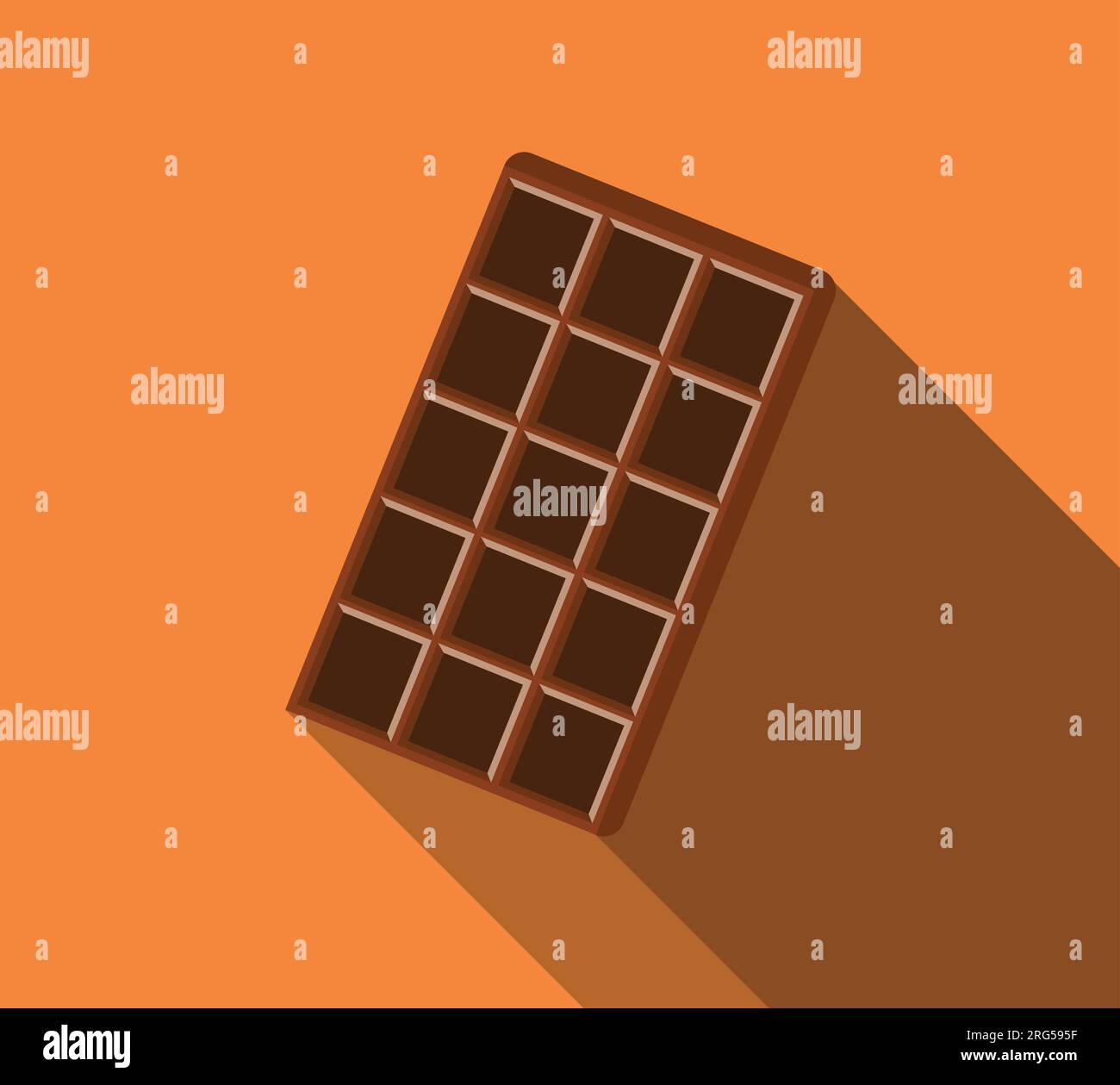 chocolate bar illustration vector with background. chocolate bar icon ...
