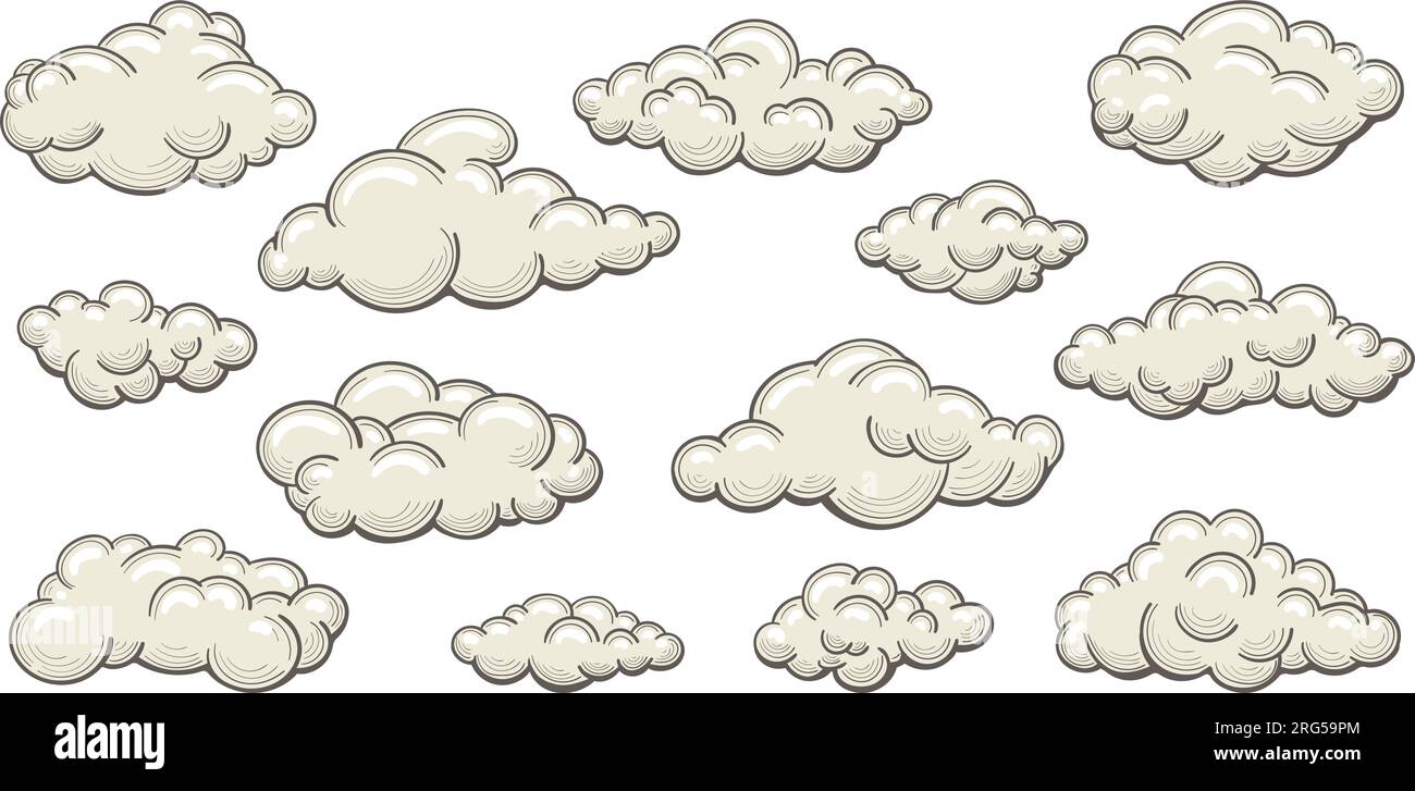 Cartoon clouds hi-res stock photography and images - Alamy