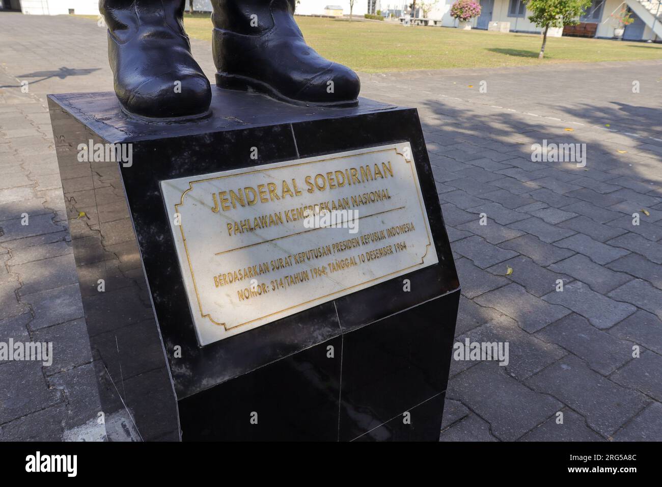 The statue of Jenderal Soedirman located at the Museum Benteng ...