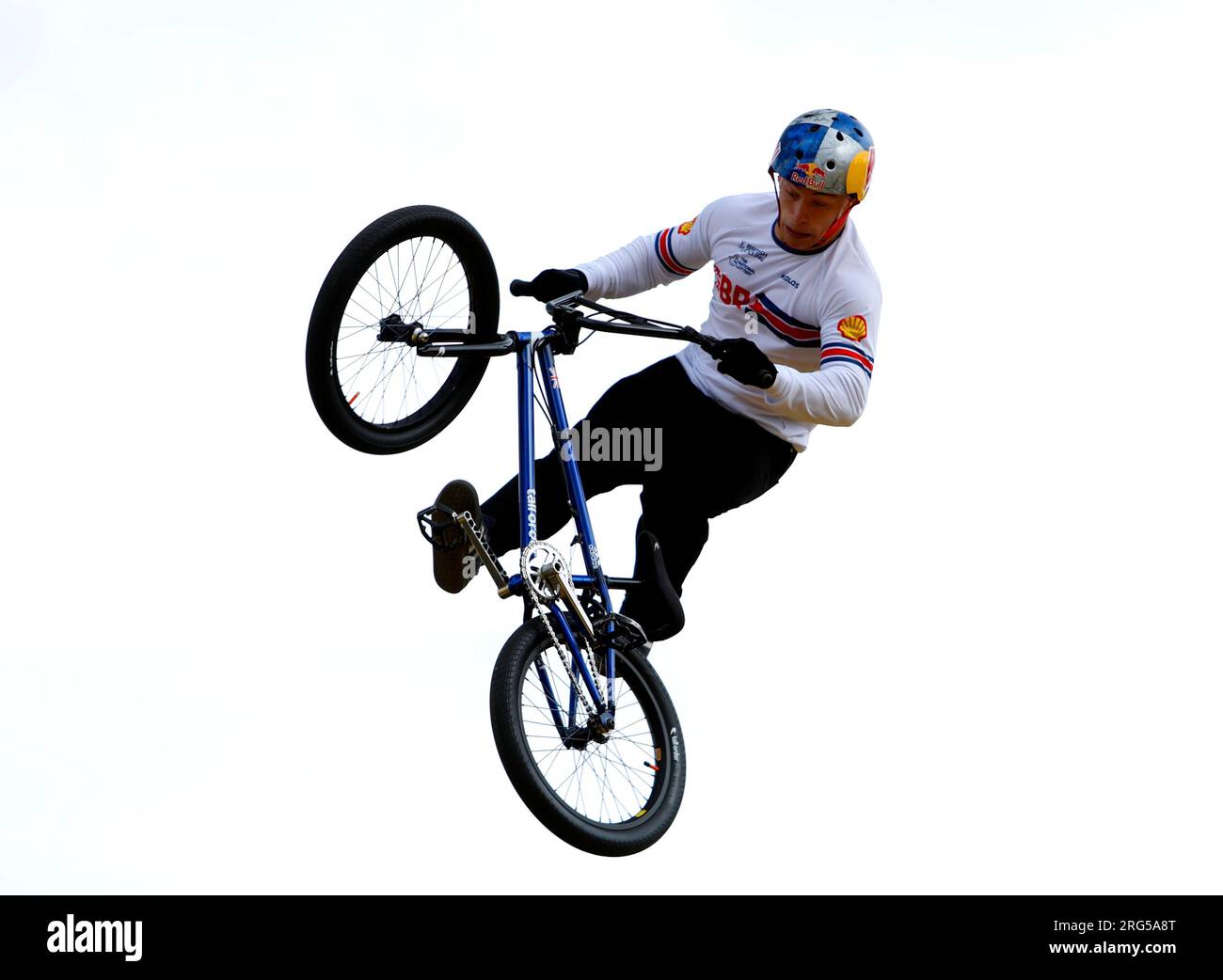 Great Britain's Kieran Reilly competes in heat 3 of the Men's Elite BMX ...
