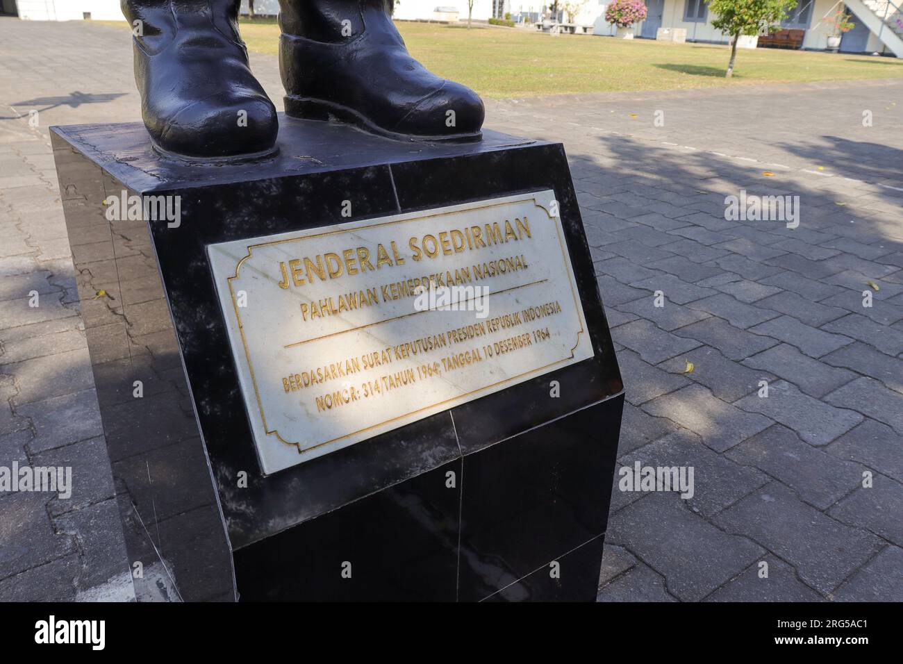 The statue of Jenderal Soedirman located at the Museum Benteng ...
