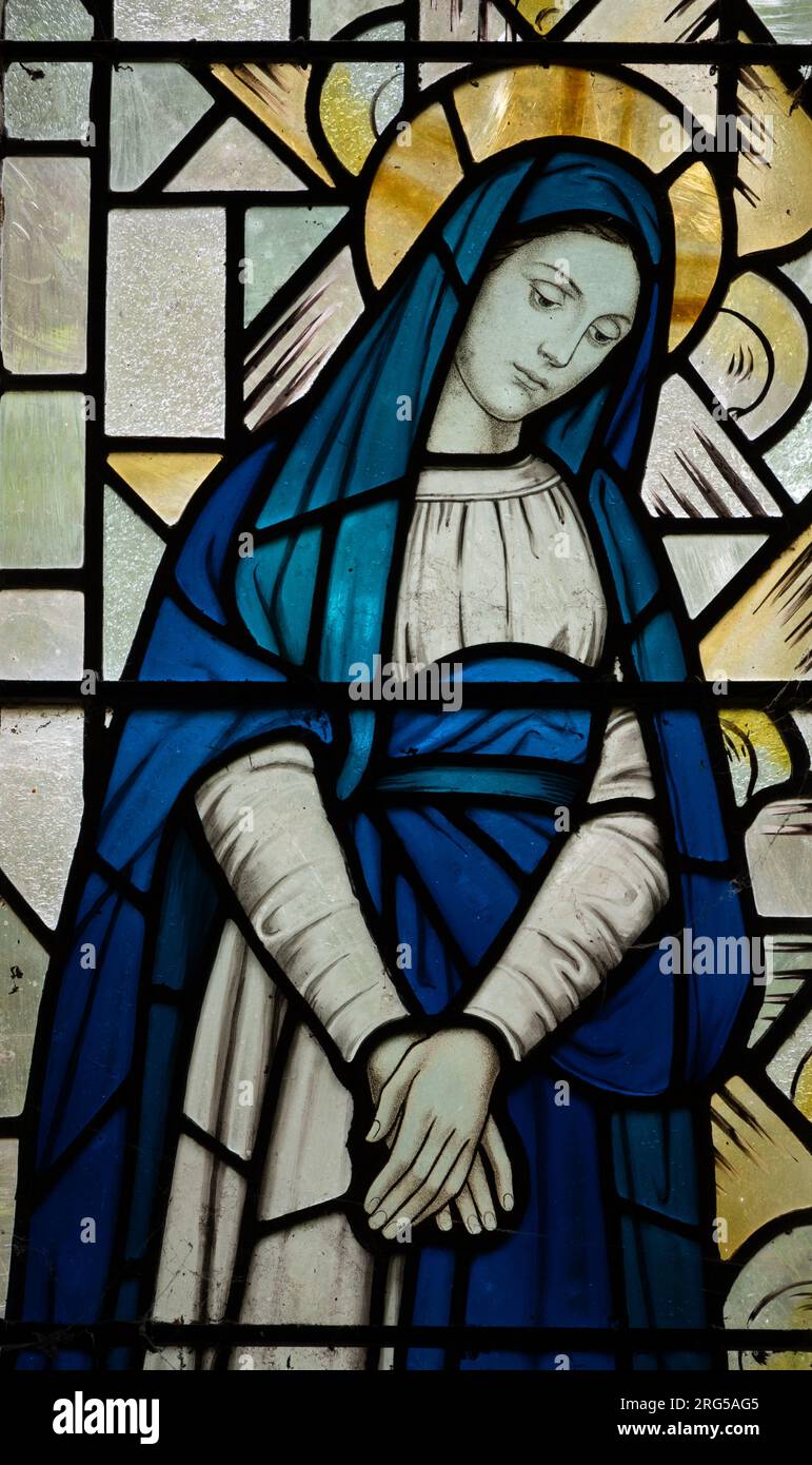 Saint Mary stained glass, St. Charles Borromeo Catholic Church, Hampton ...
