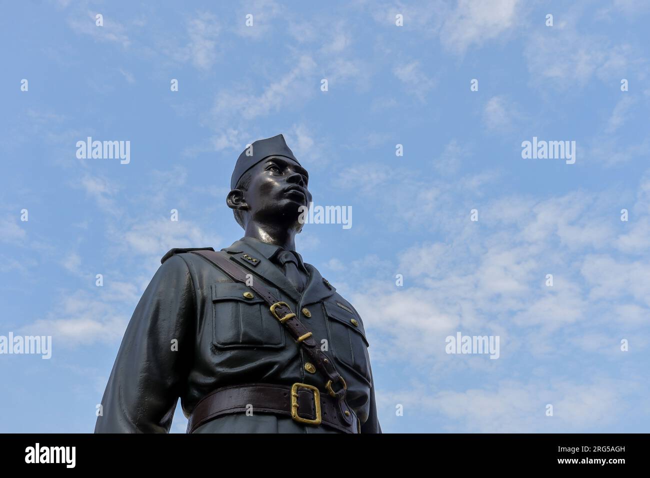 The statue of Jenderal Soedirman located at the Museum Benteng ...