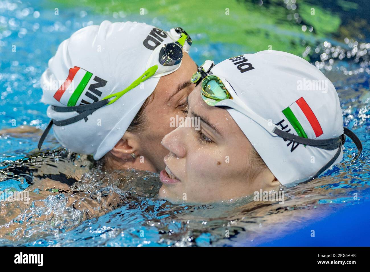 Chengdu, China's Sichuan Province. 7th Aug, 2023. Dalma Sebestyen (R ...