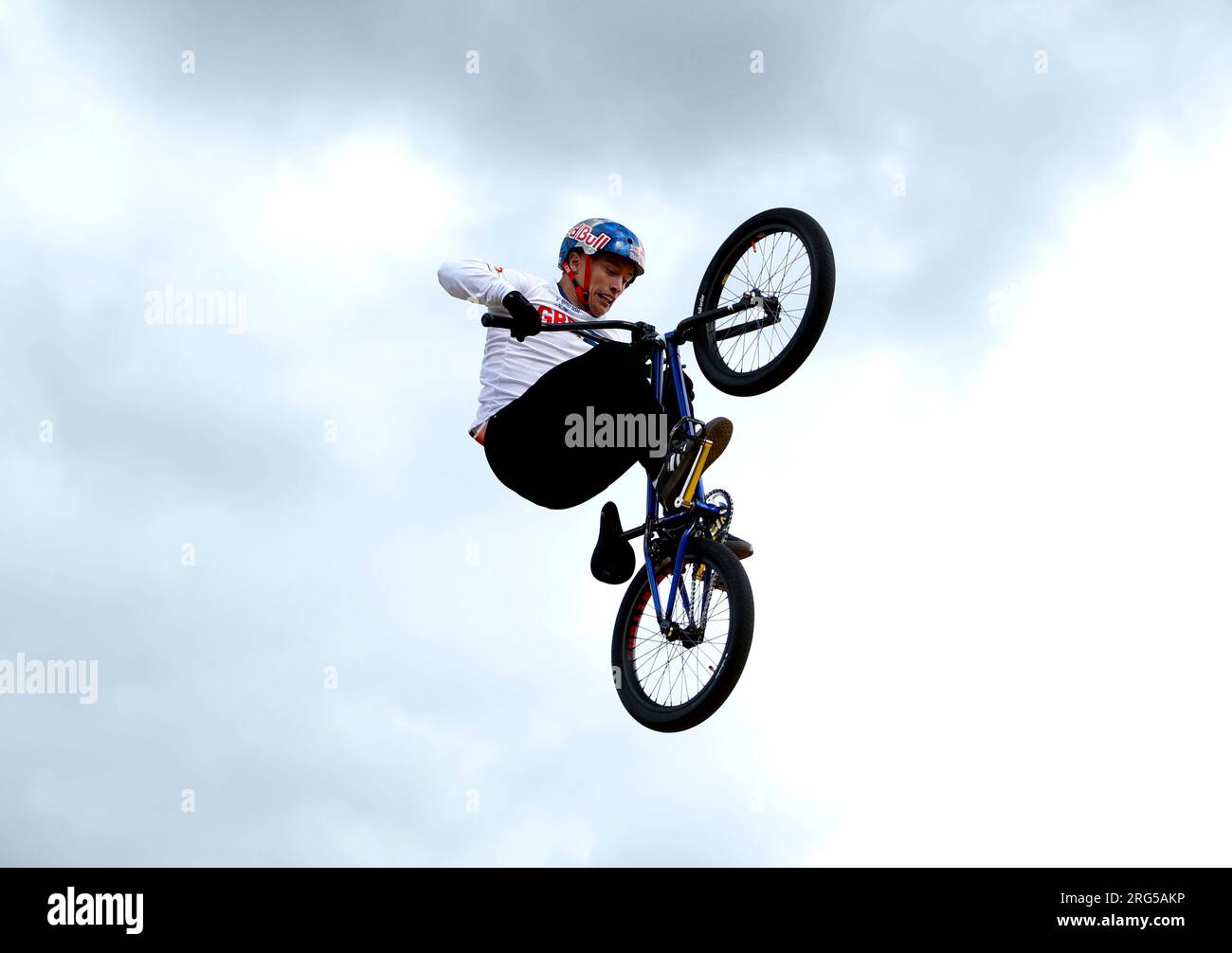 Great Britain's Kieran Reilly competes in heat 3 of the Men's Elite BMX ...