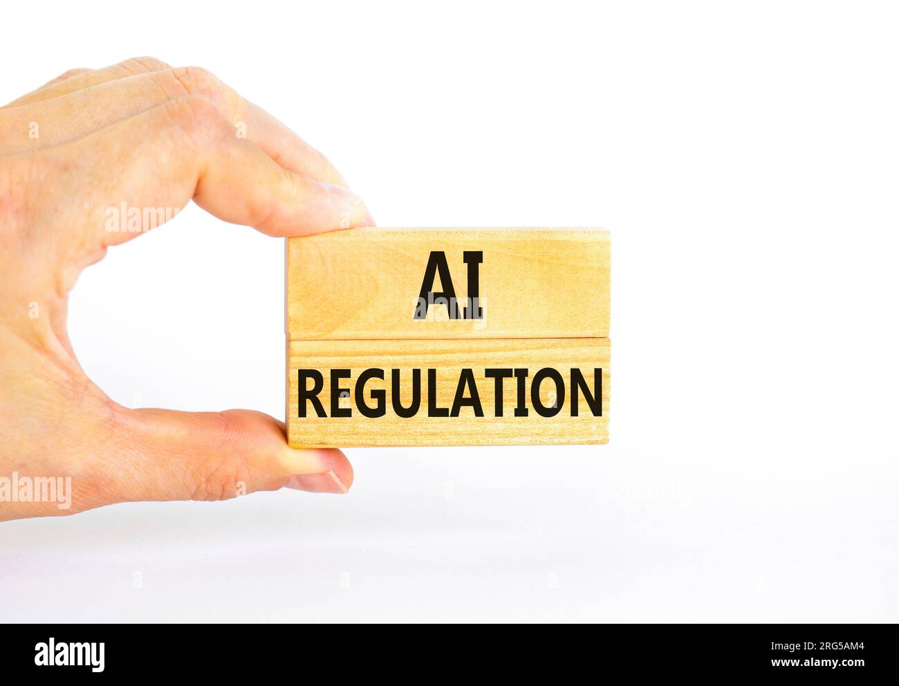 AI regulation symbol. Concept words AI artificial intelligence ...