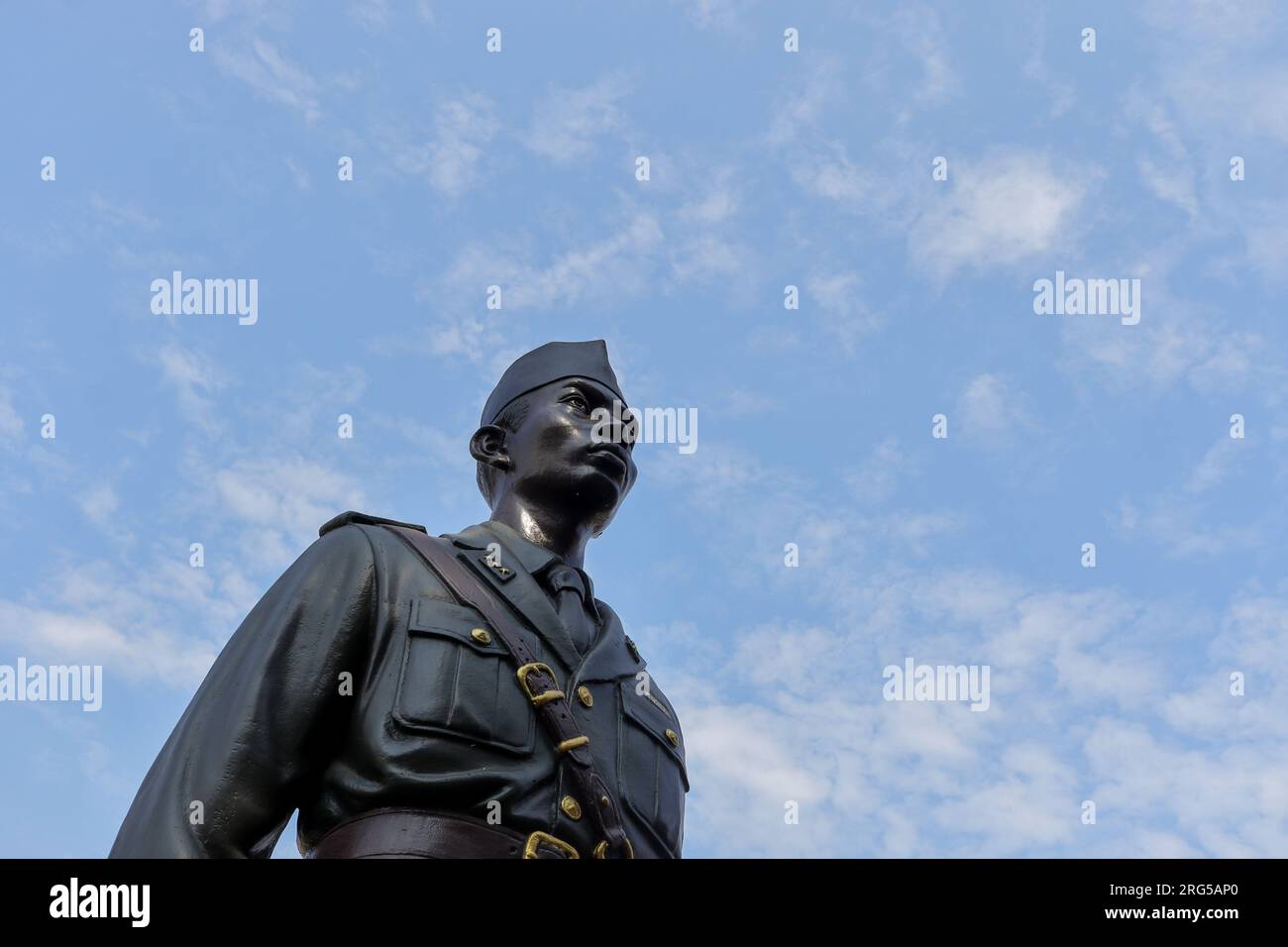 The statue of Jenderal Soedirman located at the Museum Benteng ...