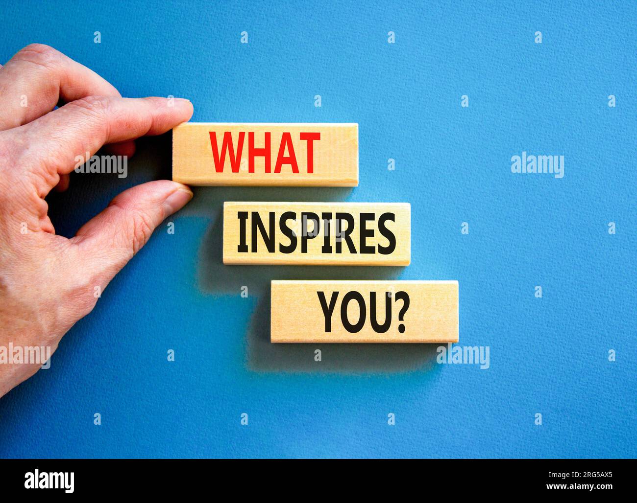 What inspires you symbol. Concept words What inspires you on wooden ...