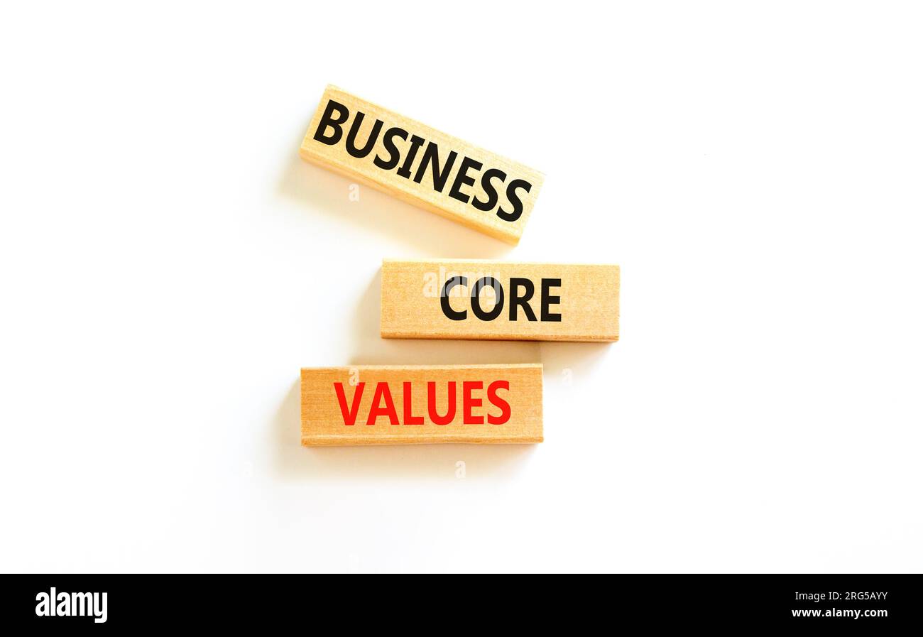 Business core values symbol. Concept words Business core values on ...