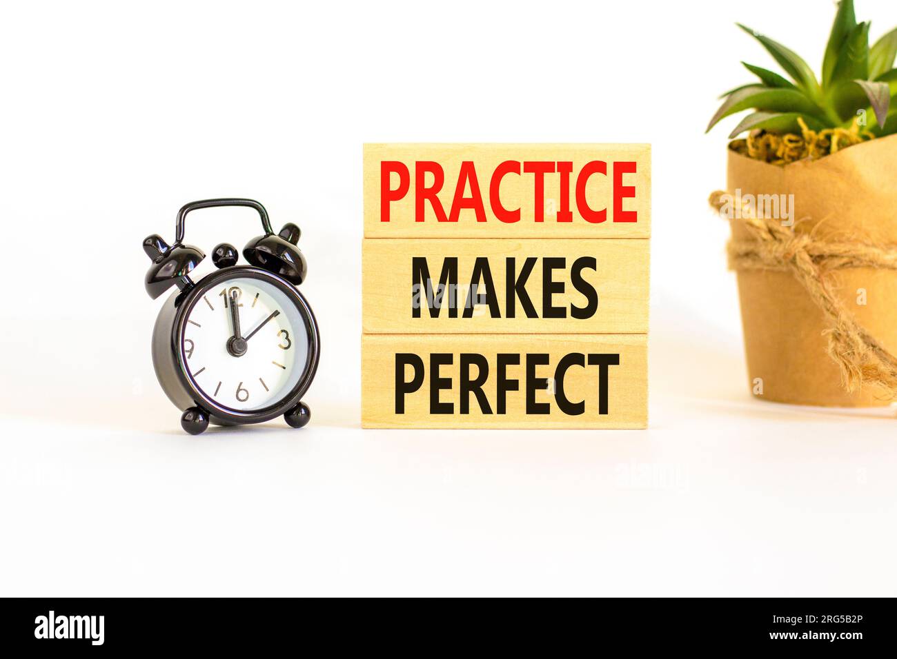 Practice makes perfect symbol. Concept words Practice makes perfect on ...