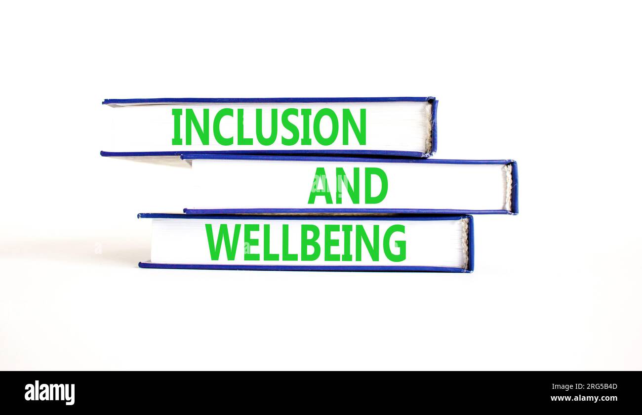 Inclusion and wellbeing symbol. Concept words Inclusion and wellbeing ...