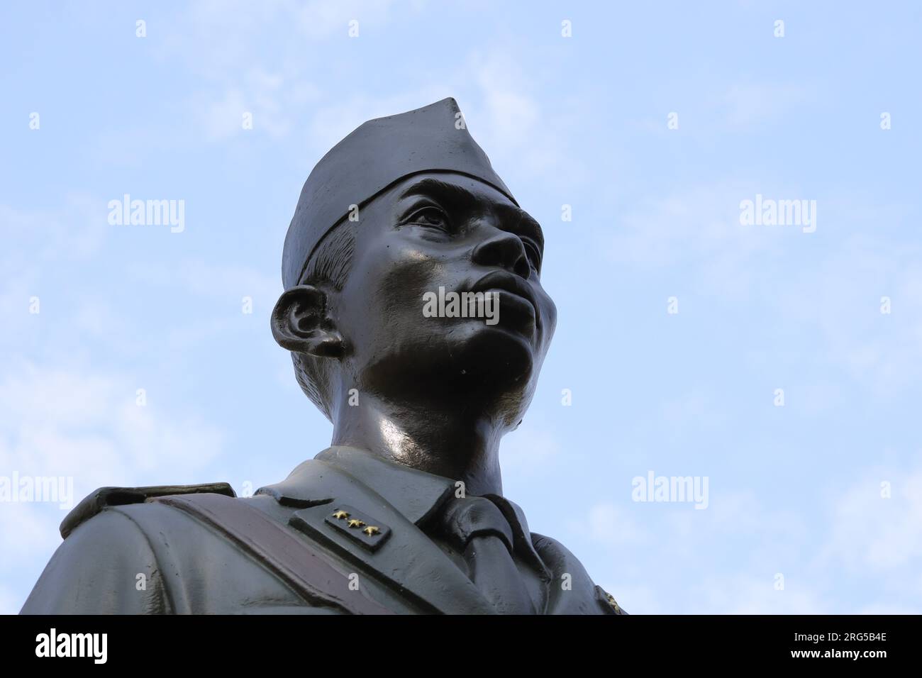 The statue of Jenderal Soedirman located at the Museum Benteng ...