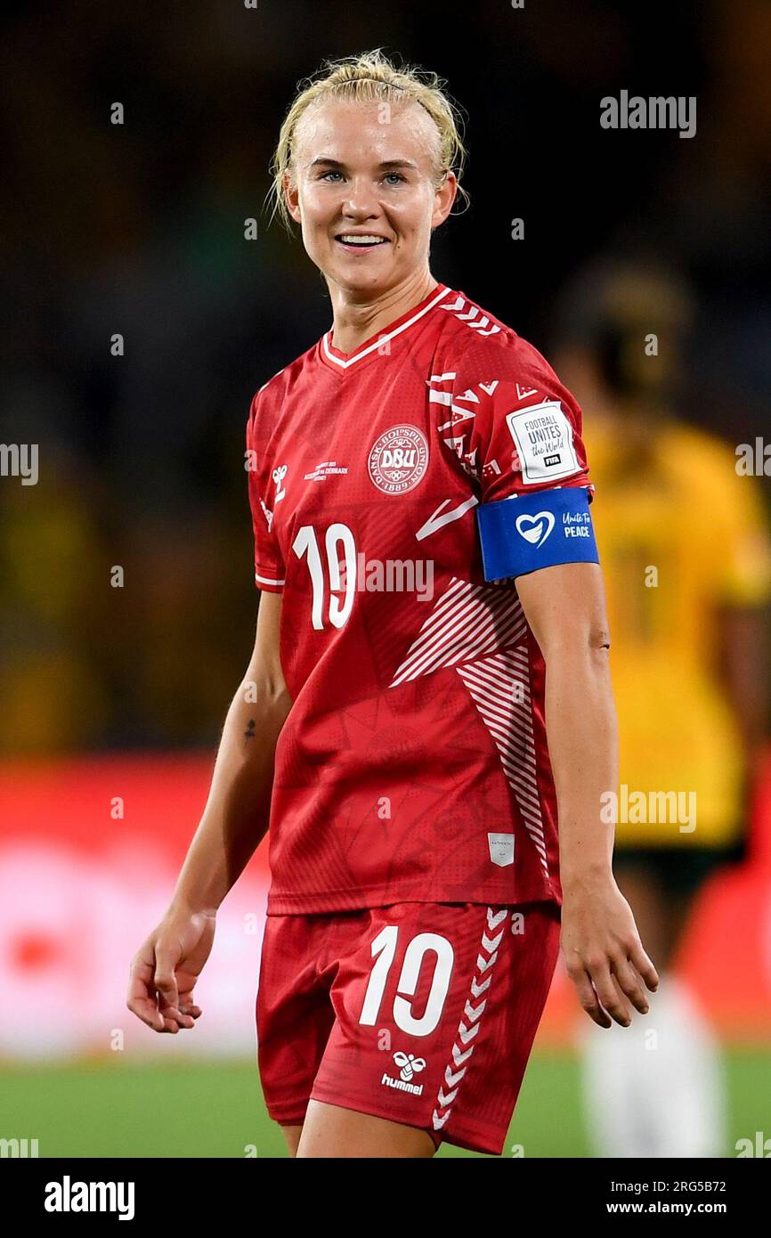 SYDNEY, AUSTRALIA - AUGUST 07: Pernille Harder of Denmark smiles during ...
