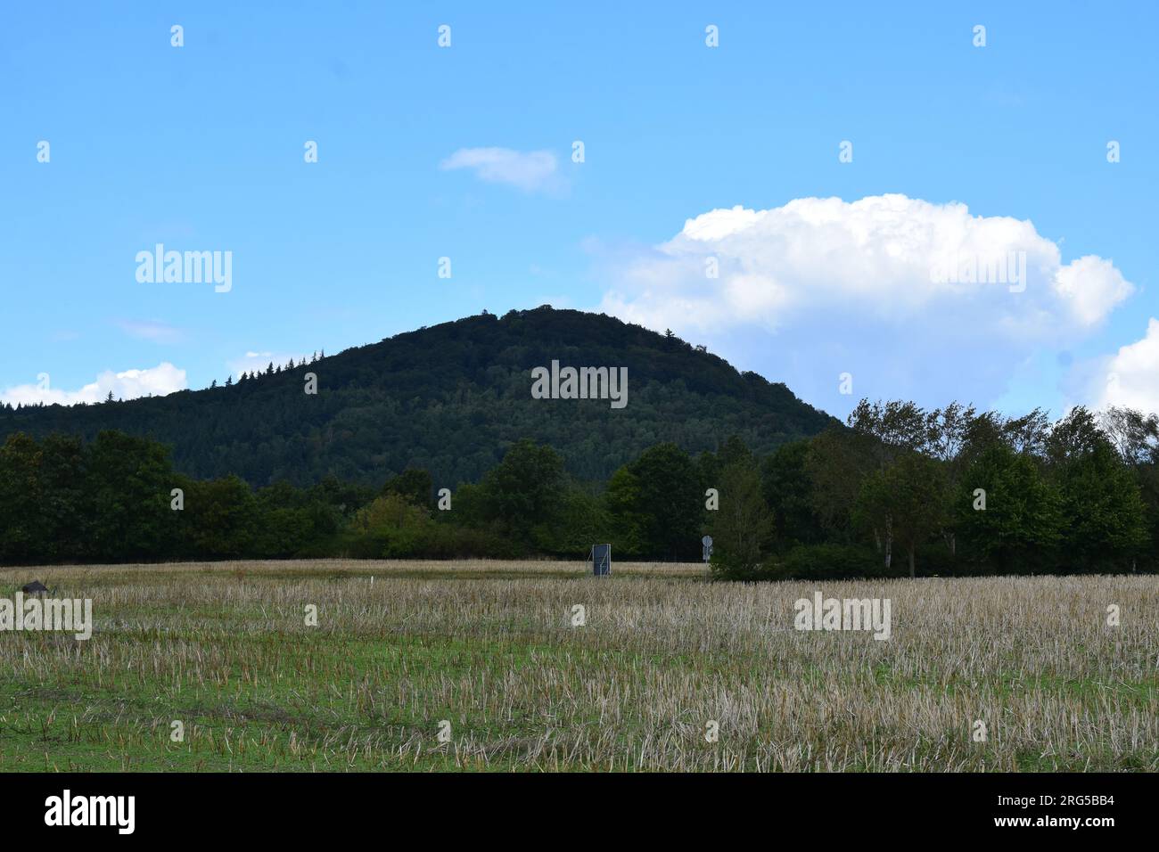 volcano hill in the Eifel Stock Photo - Alamy