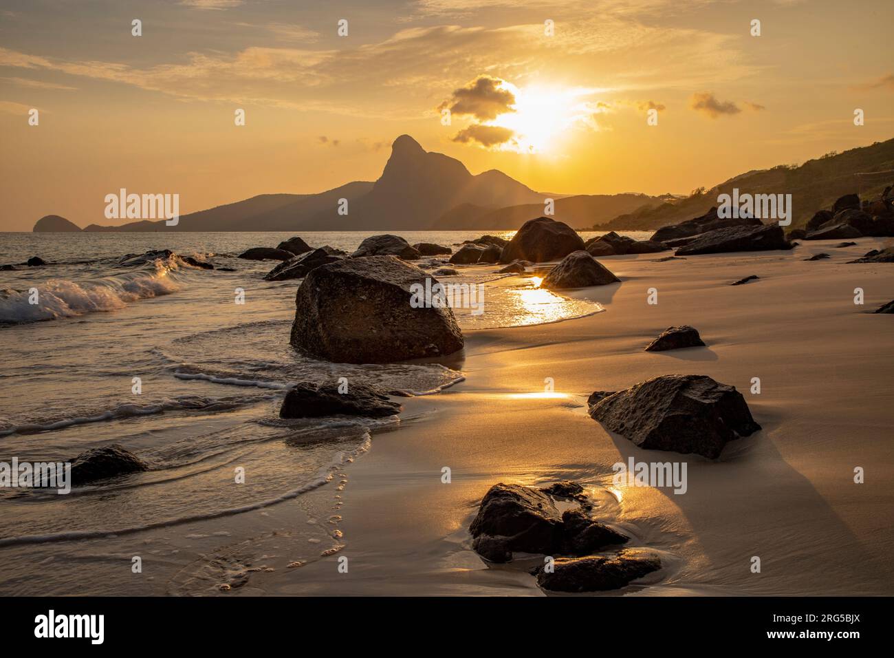 Sunset at Bai Nhat beach, Con Dao island, Ba Ria Vung Tau, Vietnam ...