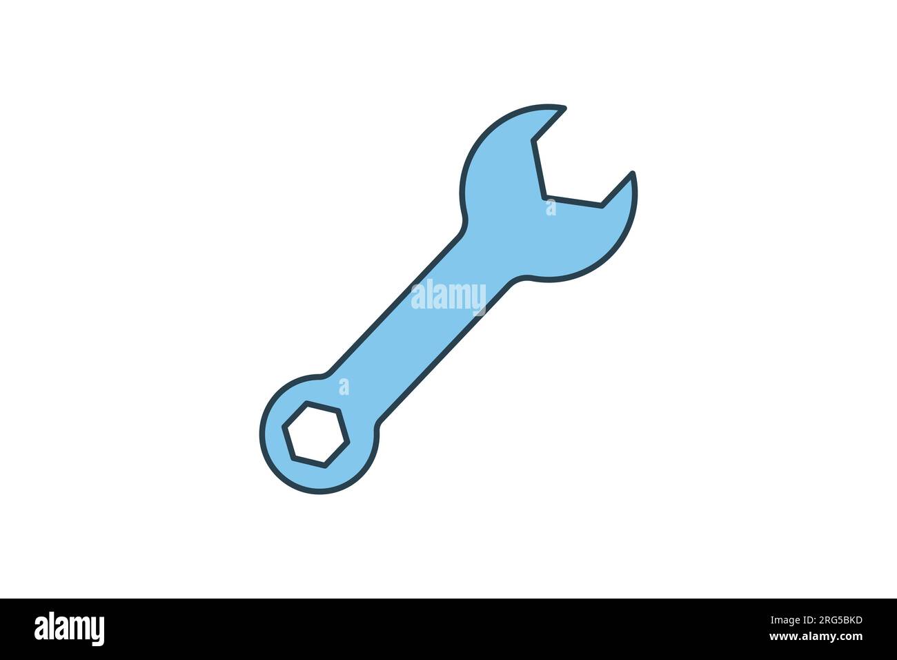 Wrench Icon. Icon related to repair, maintenance, assembly ...