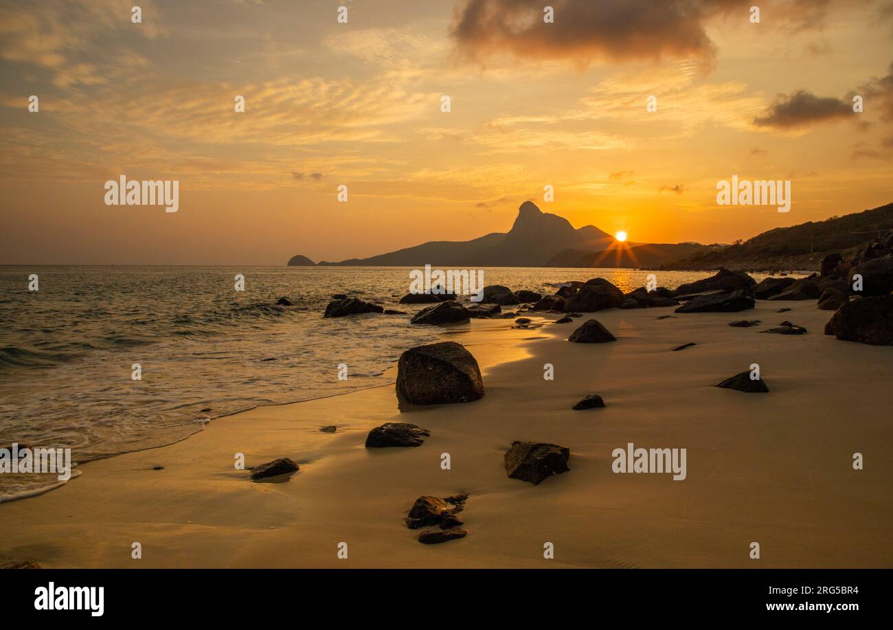 Sunset at Bai Nhat beach, Con Dao island, Ba Ria Vung Tau, Vietnam ...