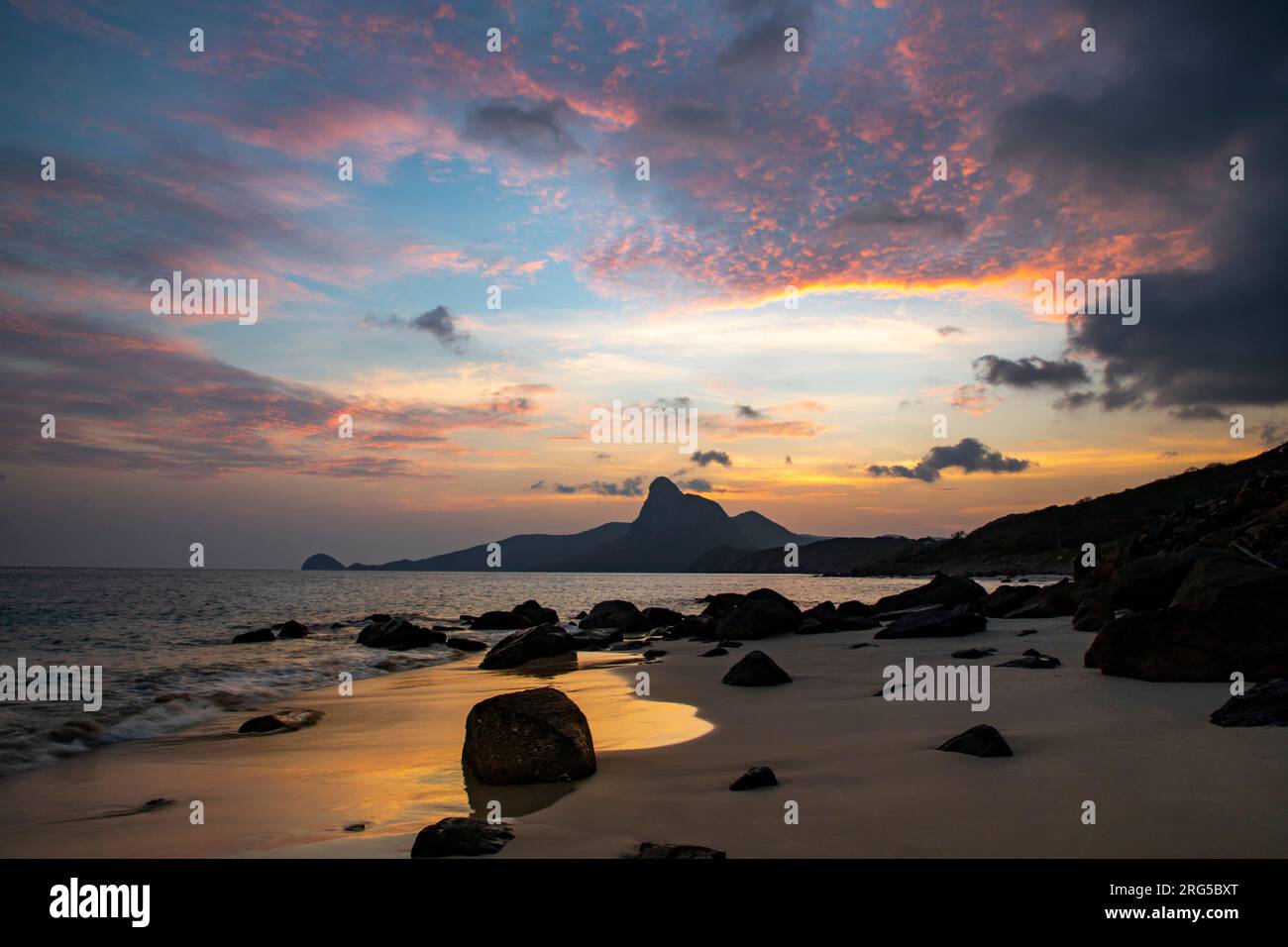 Sunset at Bai Nhat beach, Con Dao island, Ba Ria Vung Tau, Vietnam ...